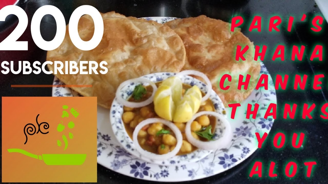 Chola Poori Recipe | Easy Chola Puri recipe | Chole Bhature Recipe by ...
