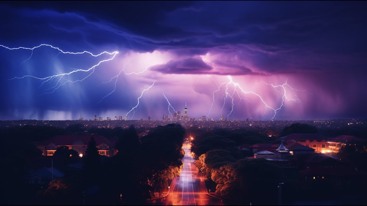Loud Thunder Sound | Huge Thunder, Lightning and Light Rain for ...