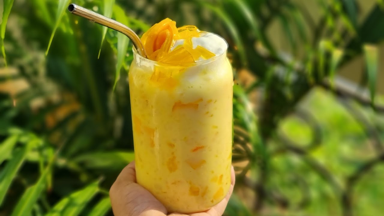 Mango Sago drink|Mango sabudana shake recipe|Mango sago recipe #mango# ...
