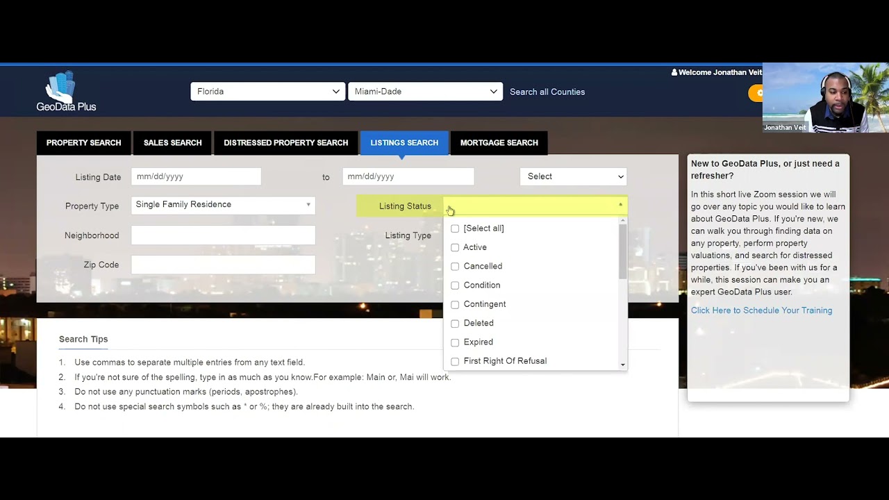 Searching for Listings in GeoData Plus - YouTube