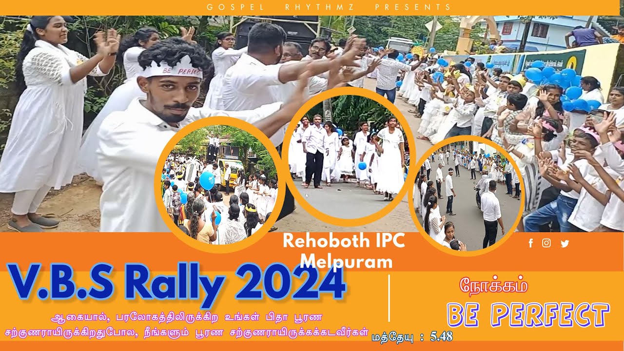 Vbs Rally 2024 | Rehoboth IPC Melpuram | Gospel Rhythmz | Pastor ...