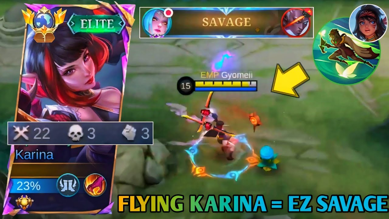 KARINA + MATHILDA = FLYING KARINA EZ SAVAGE IN RANKED 😱🔥TOP 1 GLOBAL ...