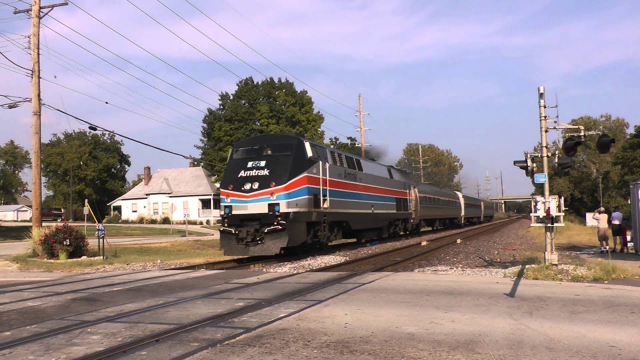 Amtrak Missouri River Runner train No. 313 in Eureka, Missouri - YouTube