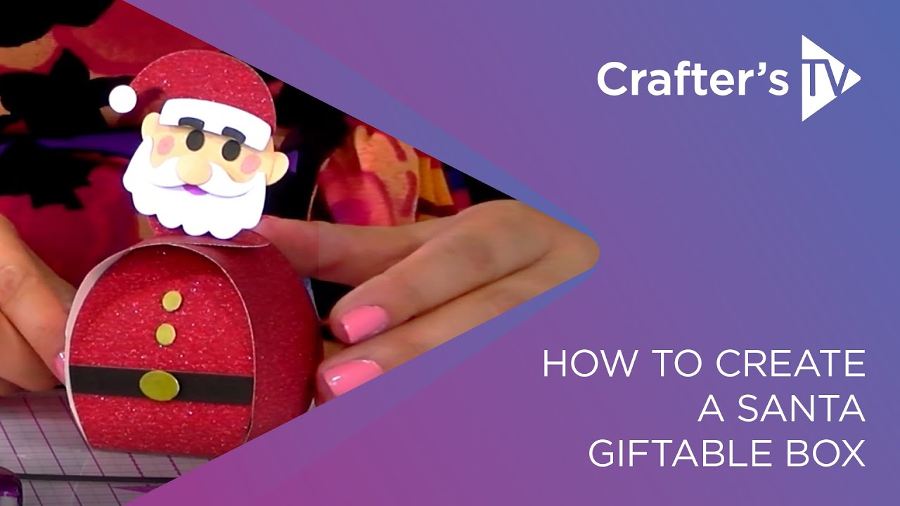 How to make a Santa giftable box - YouTube