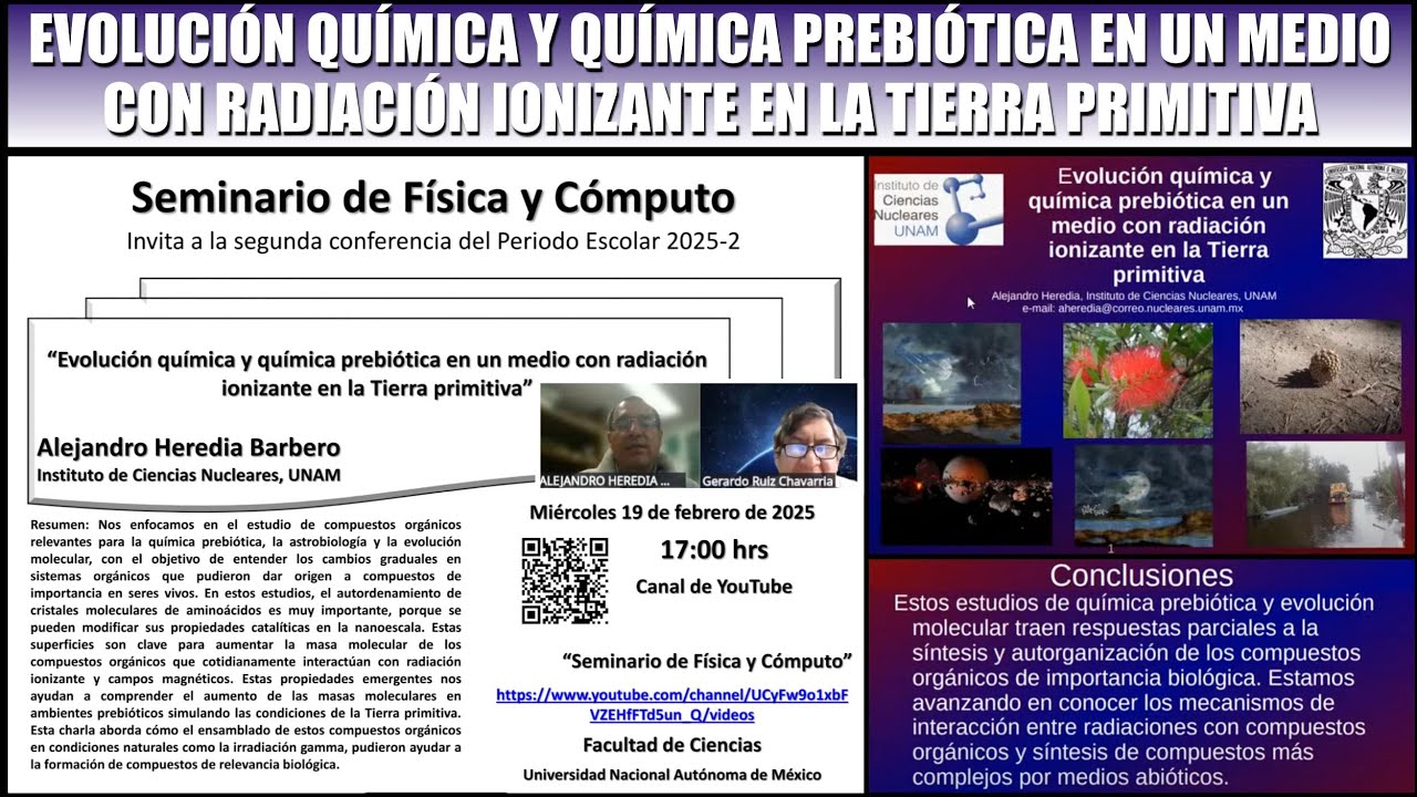 Evolución química y química prebiótica en un medio con radiación ionizante en la Tierra ...