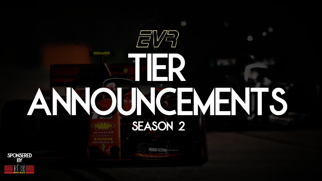 Elite Vortex Racing Season 2 - Tier Announcements - YouTube