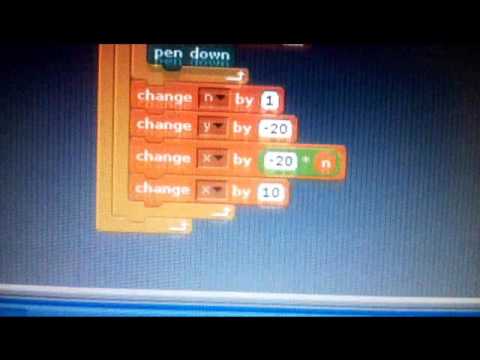 Scratch Program displaying a Christmas Tree. - YouTube