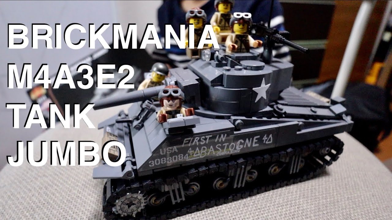 Brickmania M4A3E2 SHERMAN JUMBO TANK - YouTube