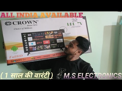 Crown Led Tv 32 Inch Full Smart Tv at Very Cheap Rate with One Year ...