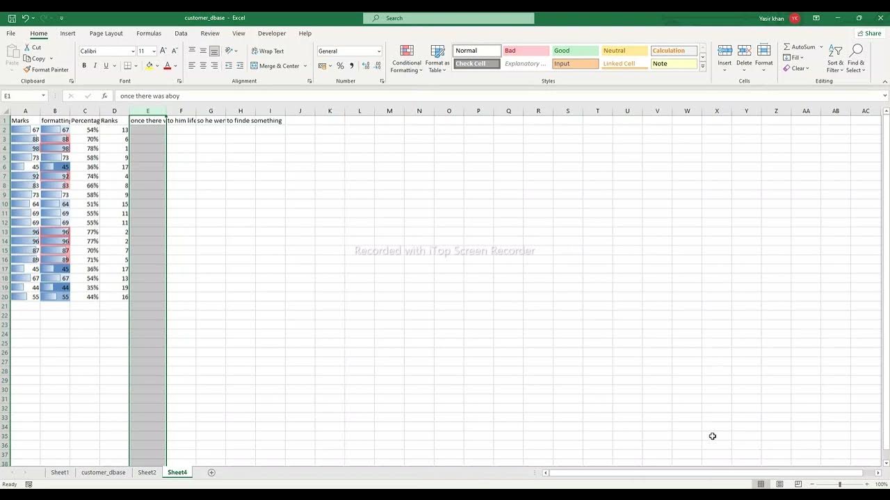 How to adjust all Columns width; MS Excel - YouTube
