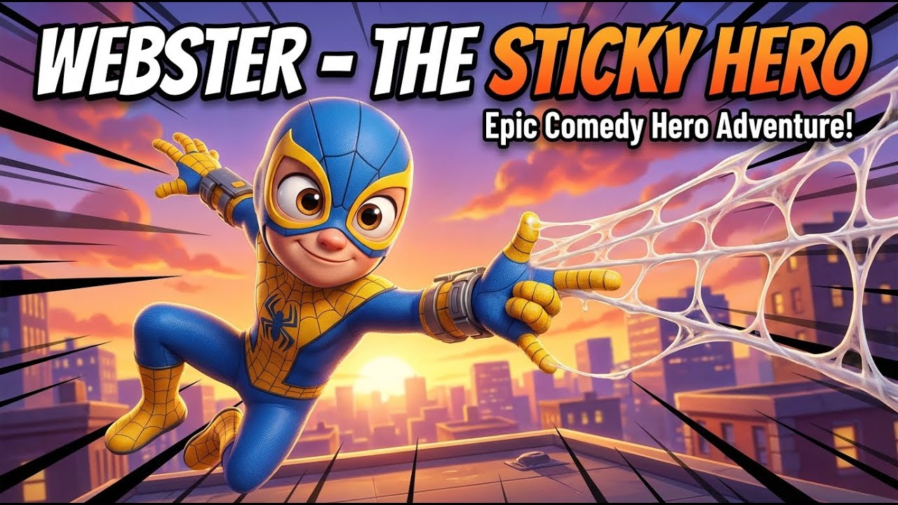 “WEBSTER: The Sticky Hero | Funny 3-Minute Superhero Comedy!” - YouTube