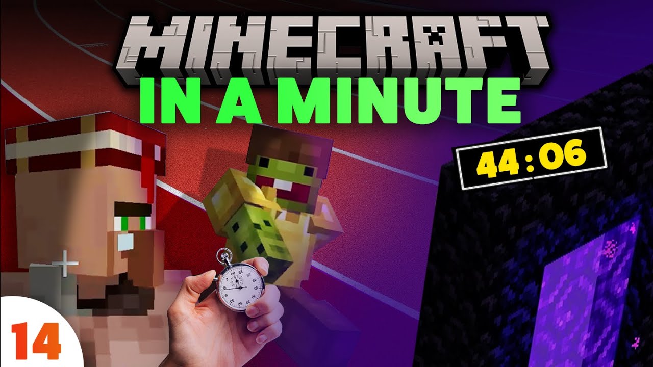 Minecraft In A Minute Per Day | Day 14 - YouTube