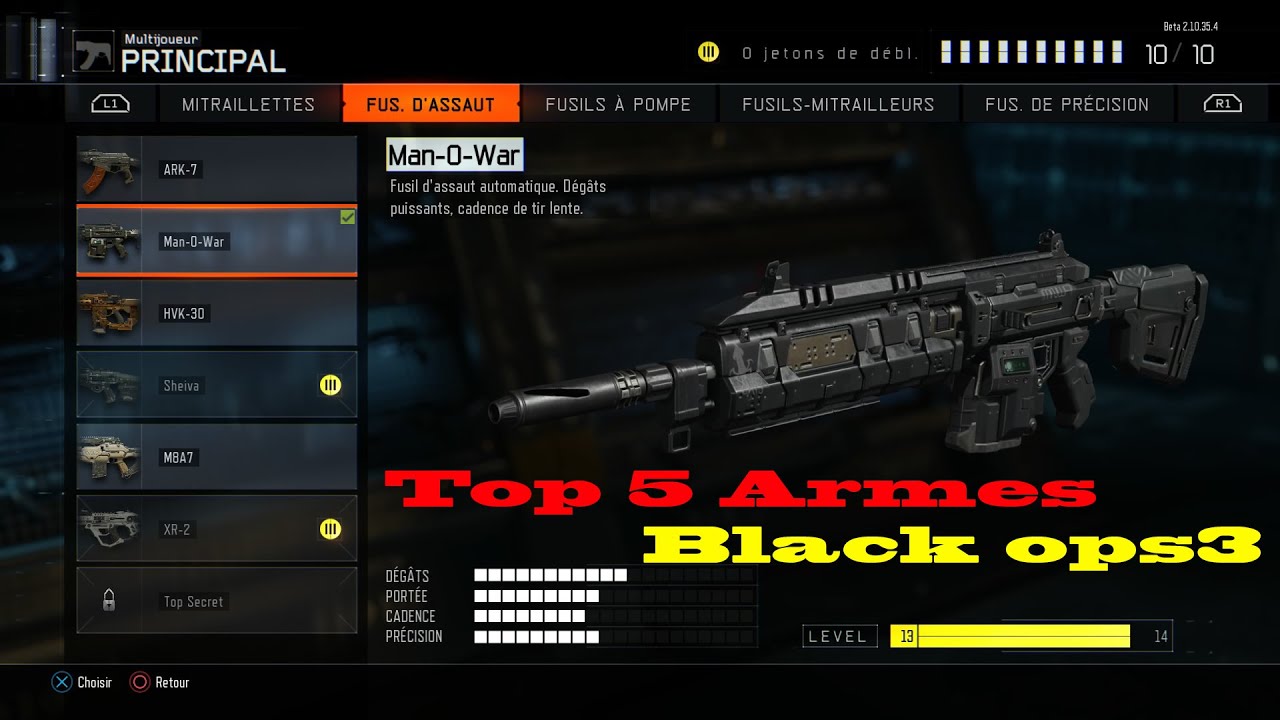 The Best 5 Arms In Call Of Duty Black Ops 3 - YouTube