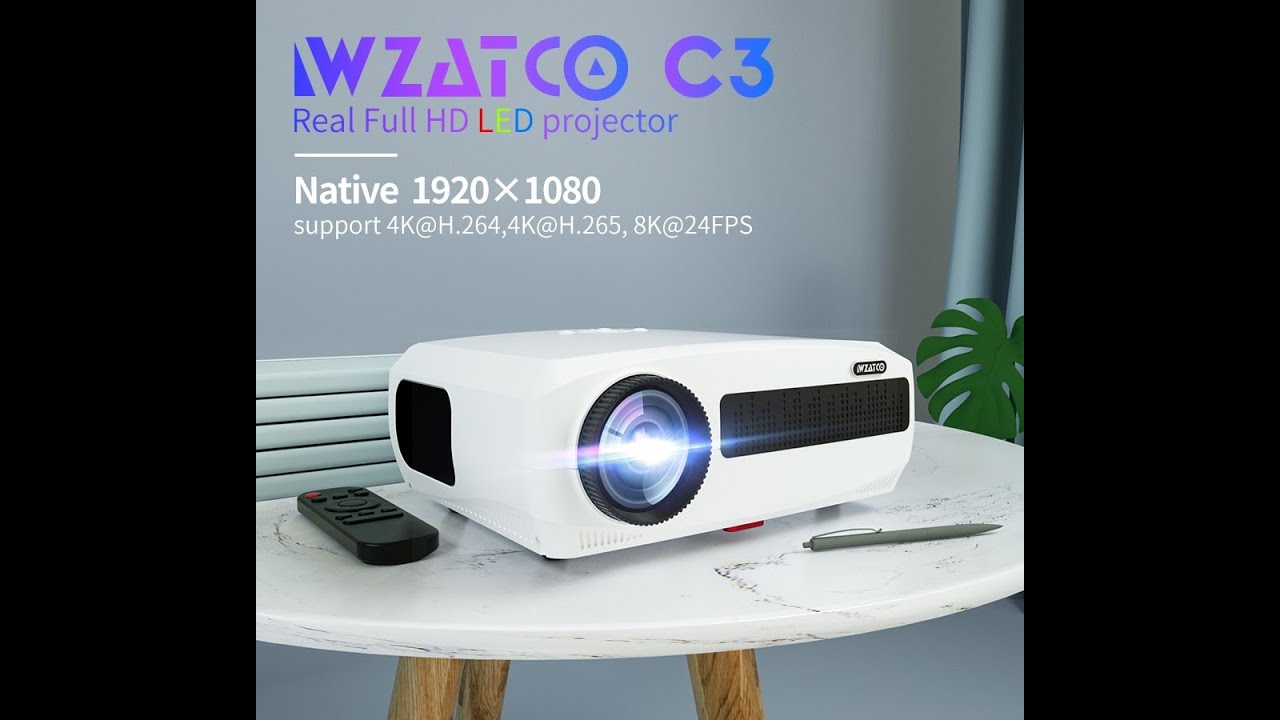 WZATCO C3 LED Projector - YouTube