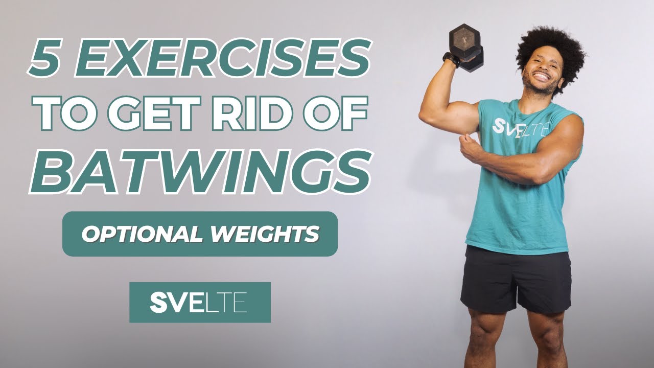 5 Exercises To Get Rid Of Bat Wings | Optional Weights | All Standing ...