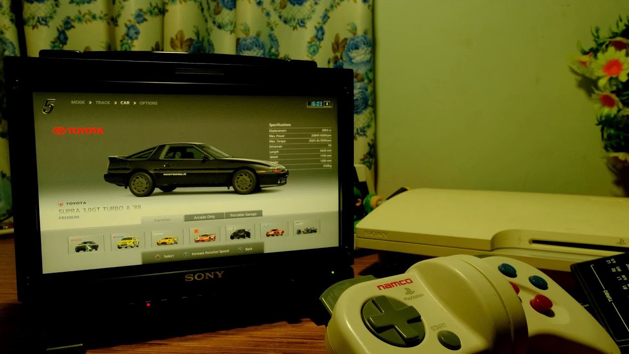 Namco Negcon : Gran Turismo 5 [Toyota Supra 3.0 GT Turbo A '88 Premium ...