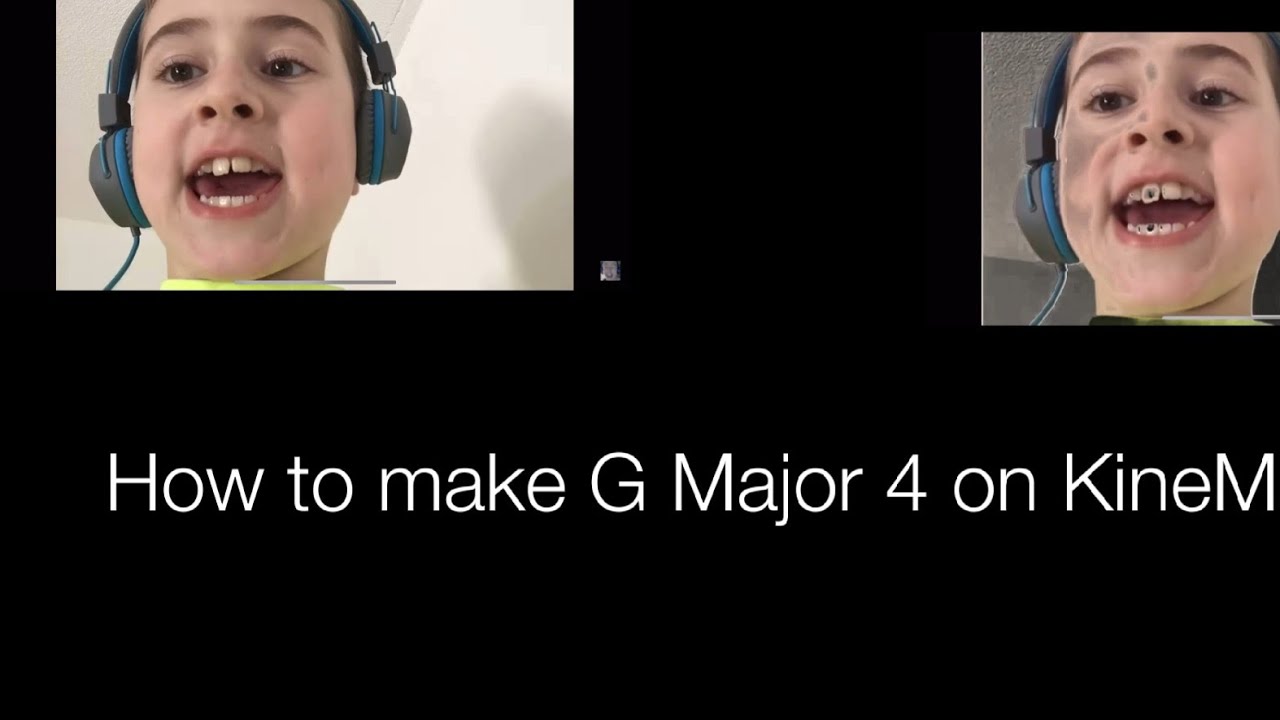How to make G Major 4 on KineMaster 5 - YouTube