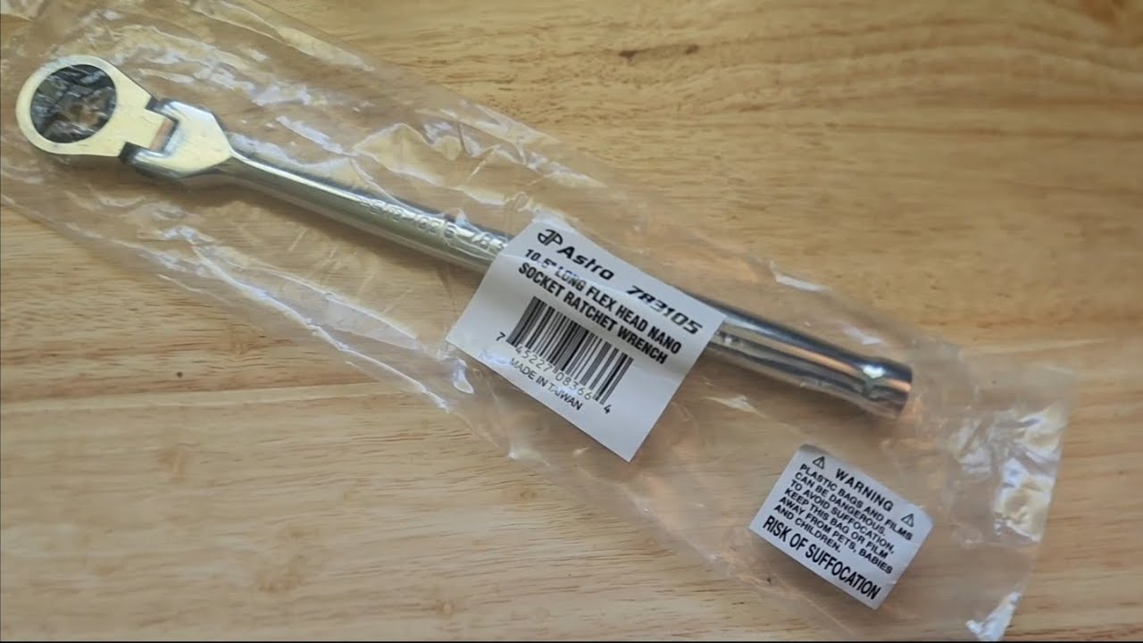 Astro Tools 783105 10.5" Long Flex Head Nano Socket Ratchet Wrench ...