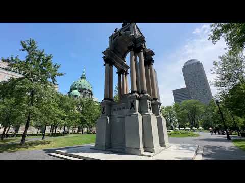 Ville-Marie Montreal walking tour 2025 Saint Patrick Mary Dorchester Just for Laughs Chinatown