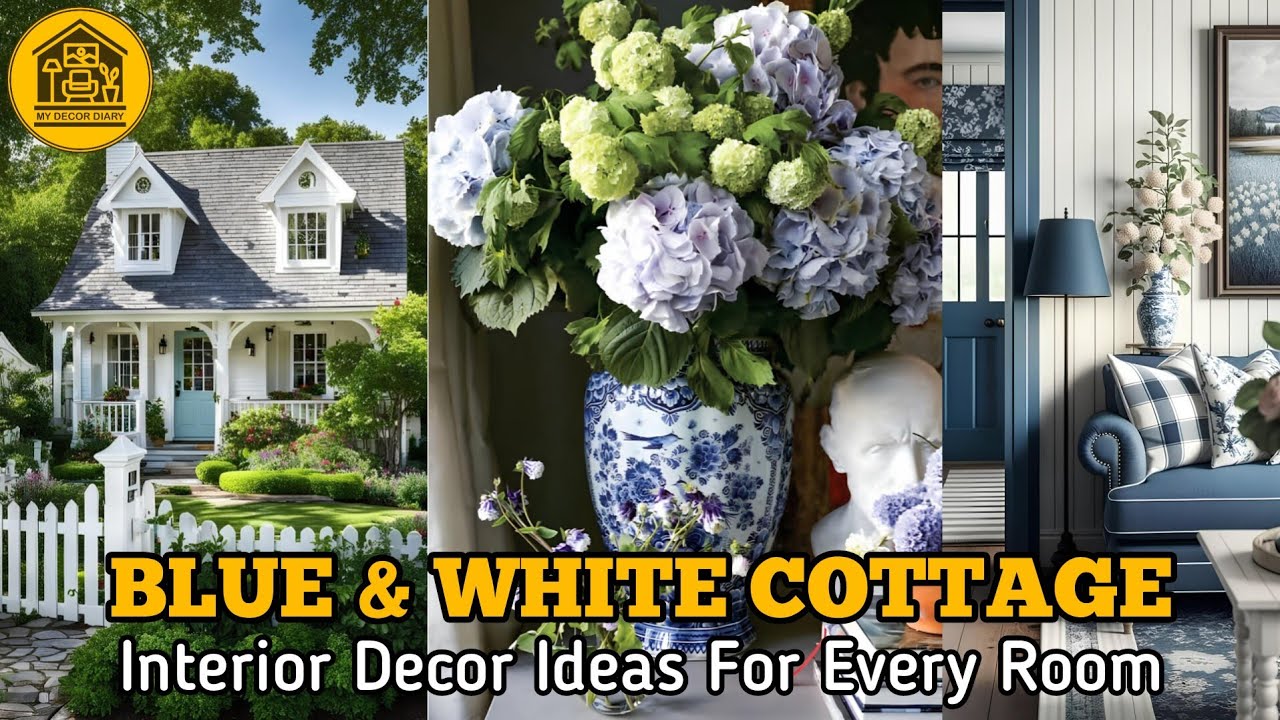 (NEW) Elegant Blue & White Cottage Decor Inspiration: Build Stylish ...
