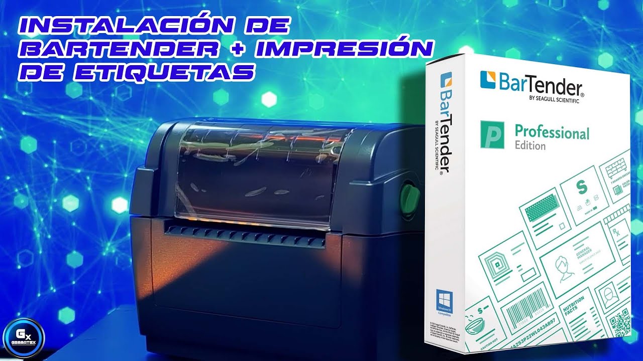 Instalación de software BarTender e impresión en Impresora TSC - TTP244CE - YouTube