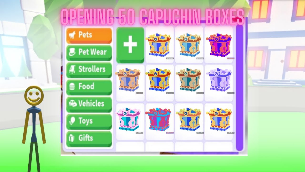 Opening ‘50’ NEW Capuchin Boxes In Adopt Me! ‘INCREDIBLE LUCK!’ - YouTube