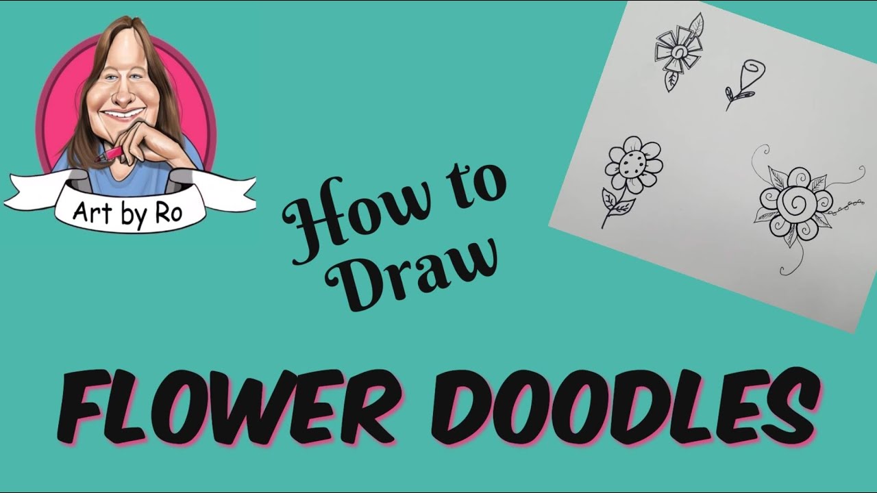 How to Draw Flower Doodles - YouTube