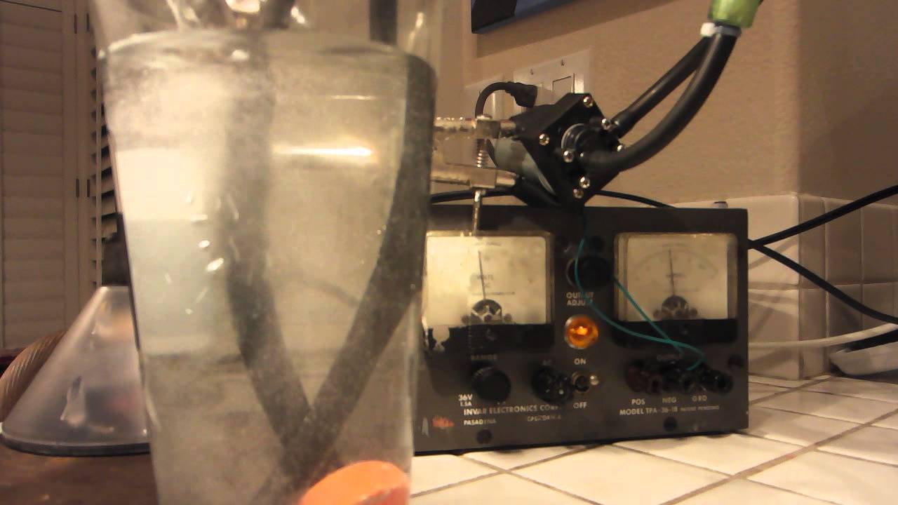 Gear Pump Microbubble Generator -- Acetic Acid Addition - YouTube