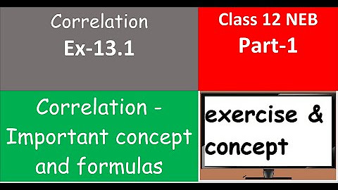 Correlation and regression - Class 12 - YouTube
