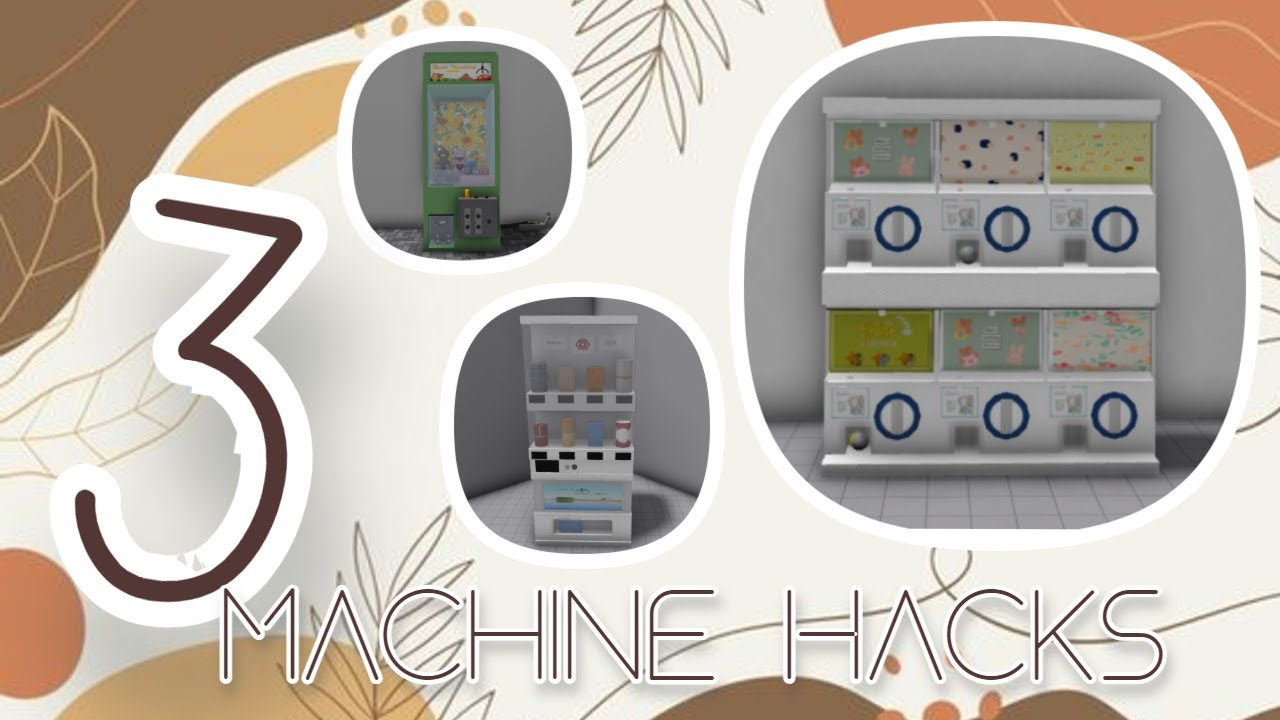 Machine hacks // Bloxburg - YouTube