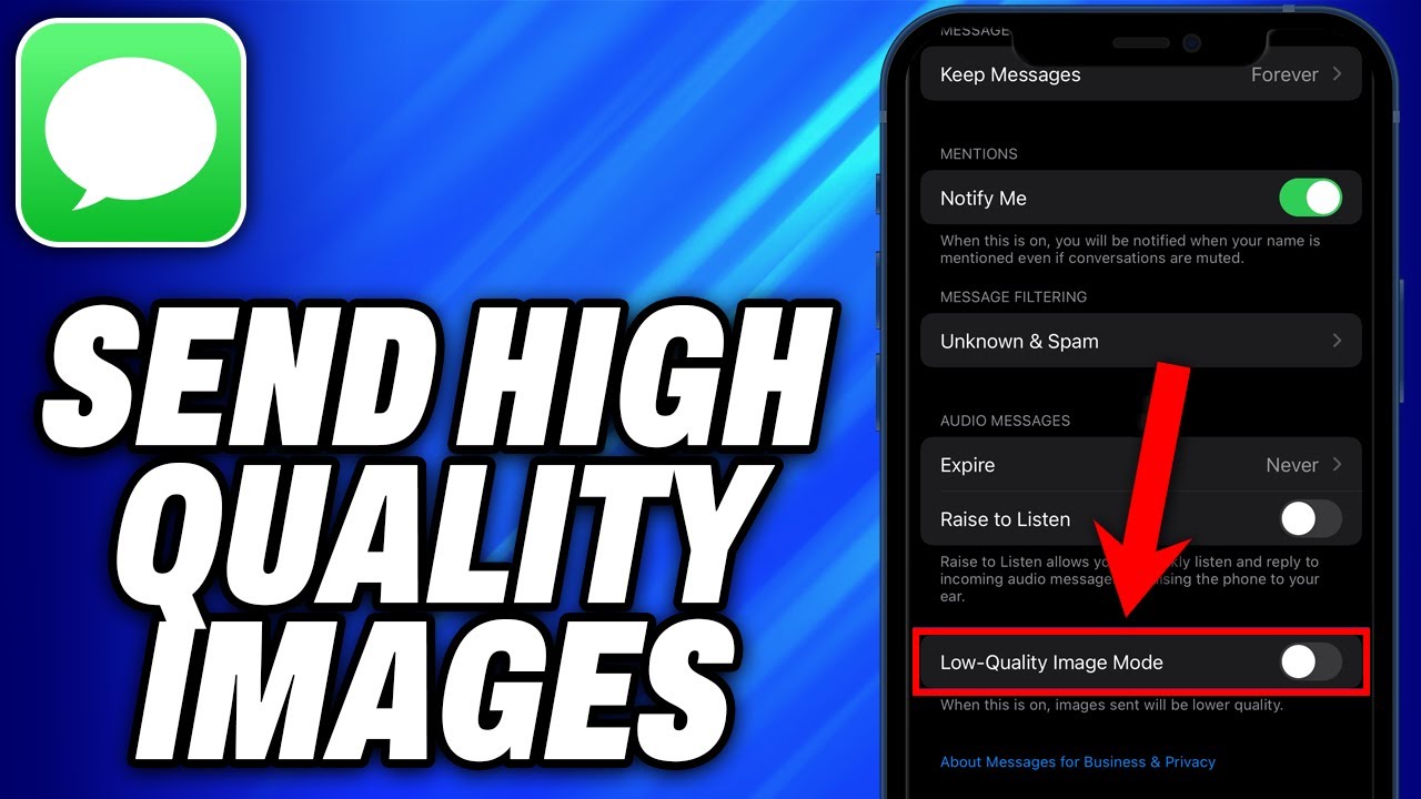 How To Send High Quality Images On iMessage (2024) - Easy Fix - YouTube
