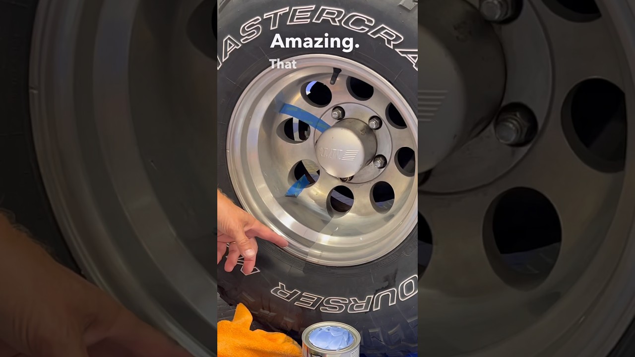 Restoring aluminum wheel to chrome shine in less than 60 seconds # ...