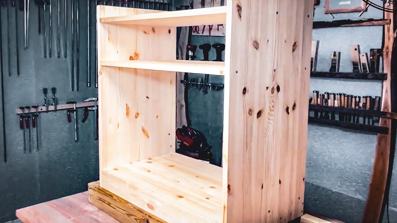 Woodworking Making A Basic Wooden Shelf | Simple DIY Woodworking - YouTube