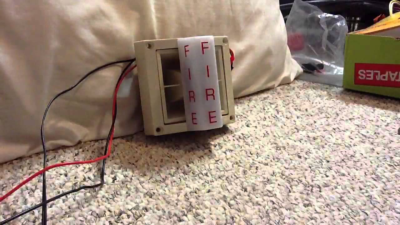 System Sensor MASS 24LO 800/1000 Hz Alternating - YouTube