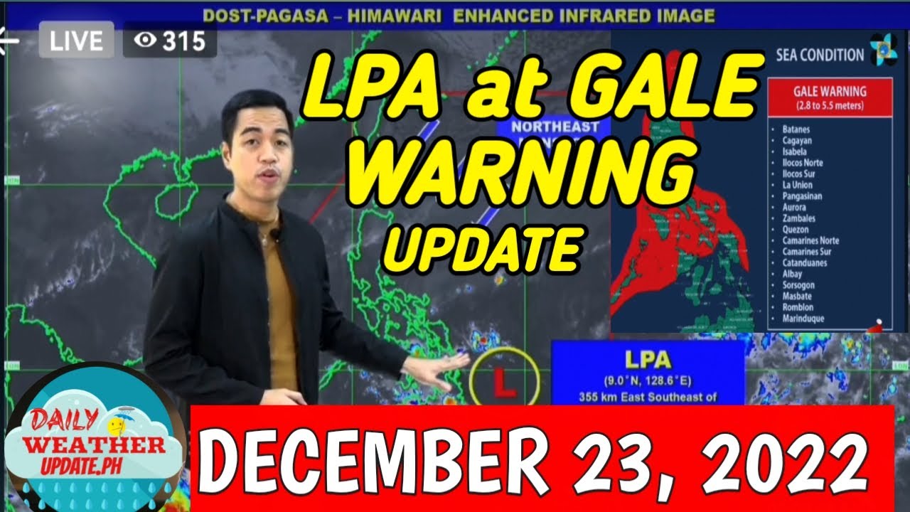 Weather Update Today | LPA at Gale Warning Update | PAG-ASA Weather ...