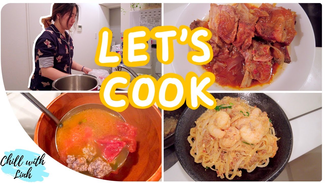 Cook with me in Japan | Spare Ribs, Pad Thai, Tomato Soup | Easy ...