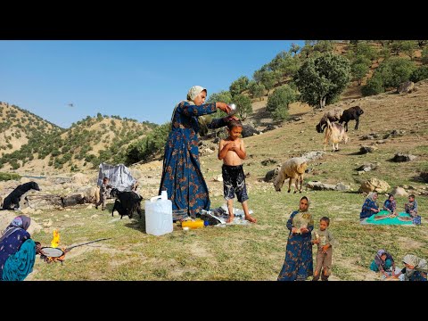Göçebe Hayatı | Nehir Kenarında Göçebe Kızların Hayatı | Khersan Nehri'nde Göçebe Hamamı🛖😍