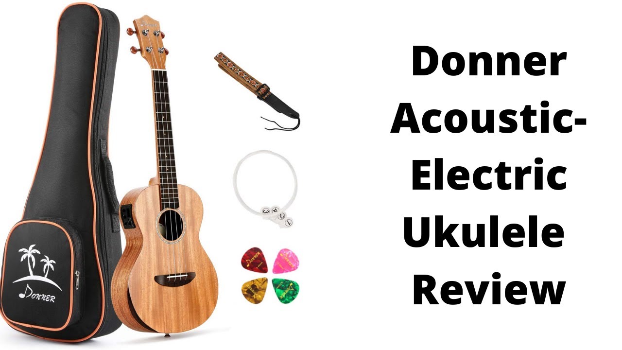 Donner acoustic/electric ukulele review - YouTube
