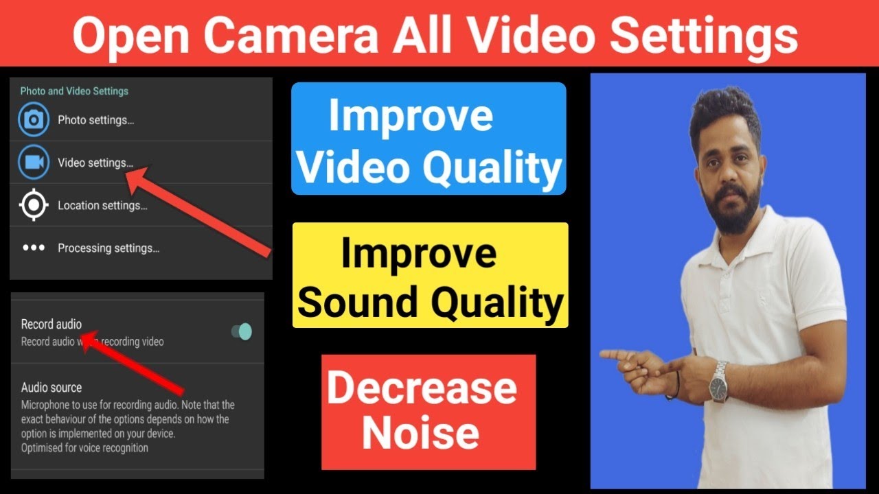 open camera all video settings2023|| open camera ki video setting kaise ...