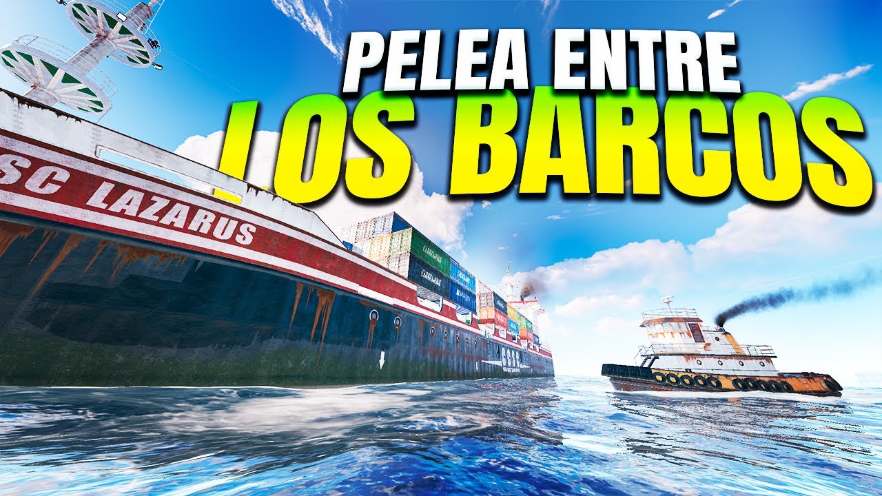 PELEA de BARCOS en RUST - Gameplay español - YouTube