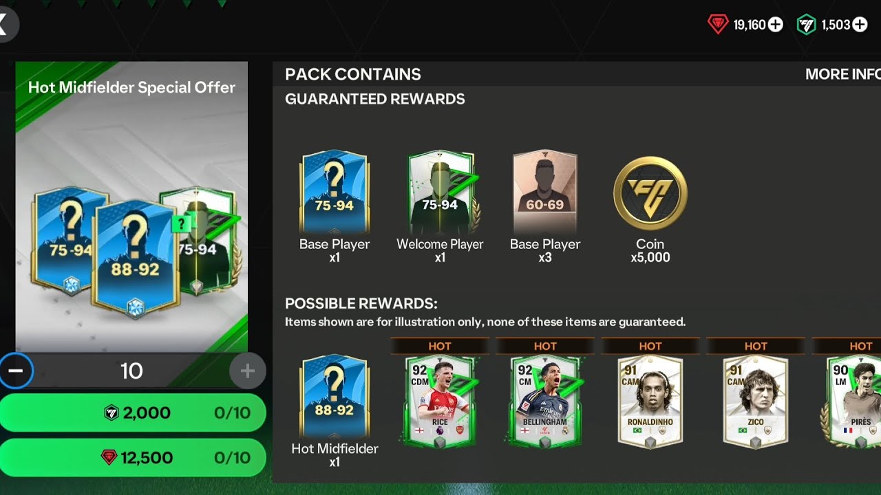 FC MOBİLE 24 10X HOT MİDFİELDER SPECİAL OFFER PACK OPENİNG! / WE GOT 89 ...