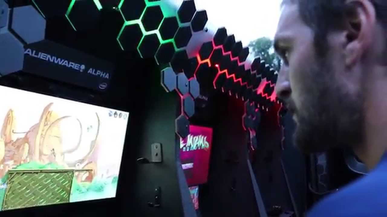 Austin Aztex invade the Alienware Alpha Tour Truck - YouTube