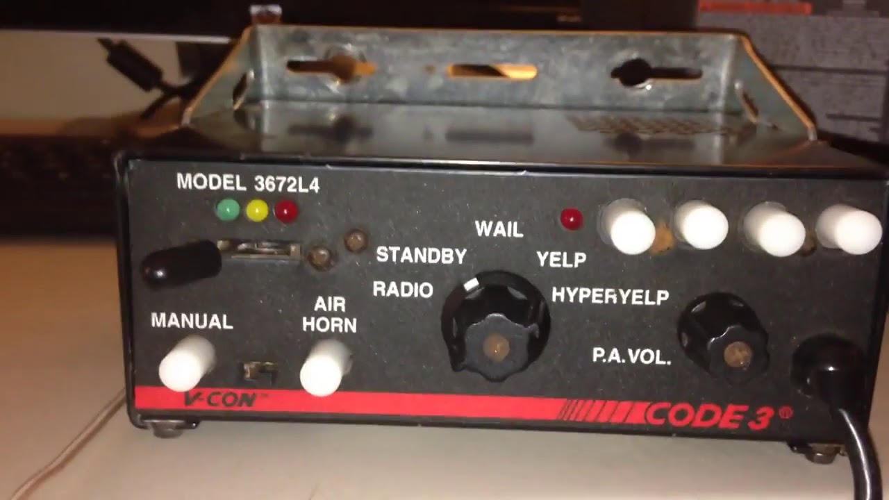 Code 3 Vcon Model 3572L4 (Non Traditional Video) - YouTube