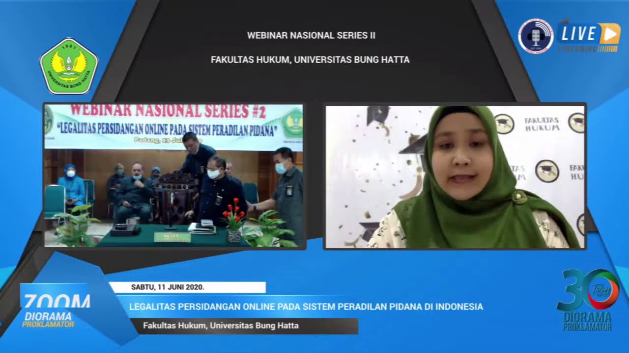 LIVE !! Legalitas Persidangan Online pada Sistem Peradilan Pidana di ...