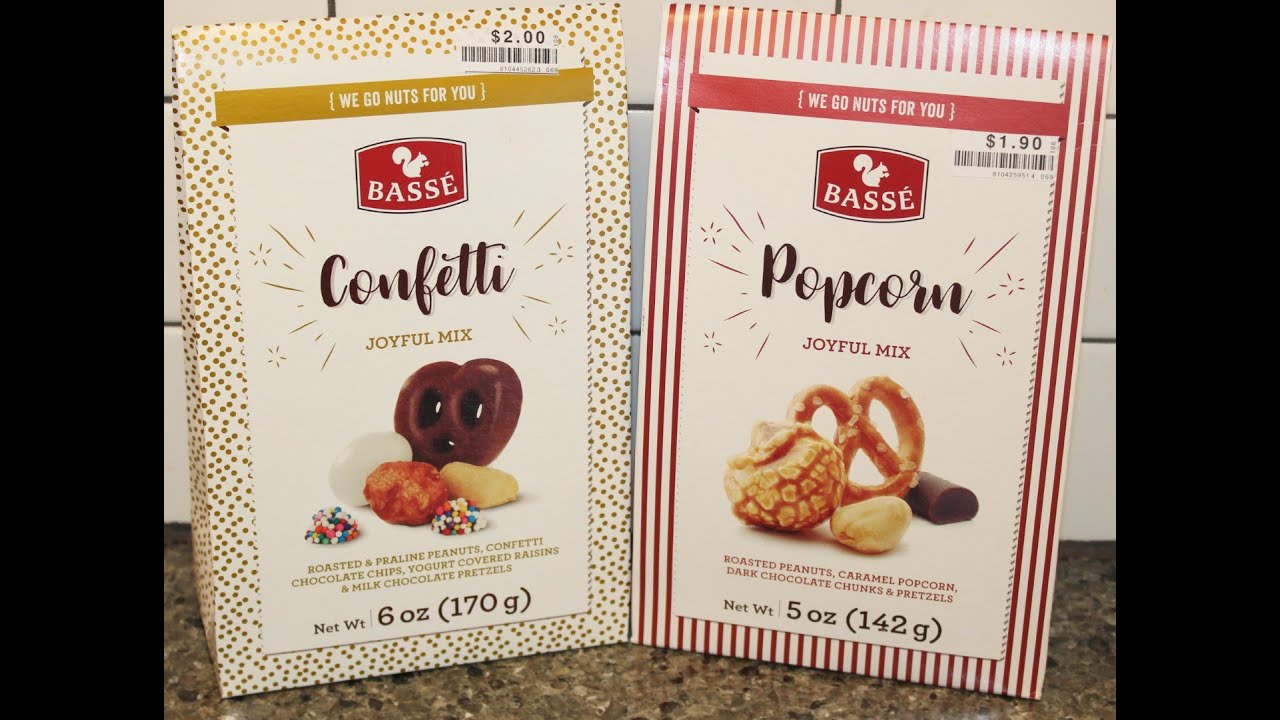BASSÉ Nuts Joyful Mix: Confetti & Popcorn Review - YouTube