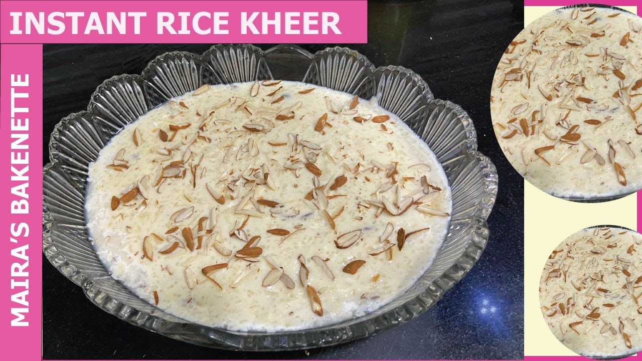 How to make homemade kheer recipe/Instant kheer/ Rice kheer/Easy kheer ...