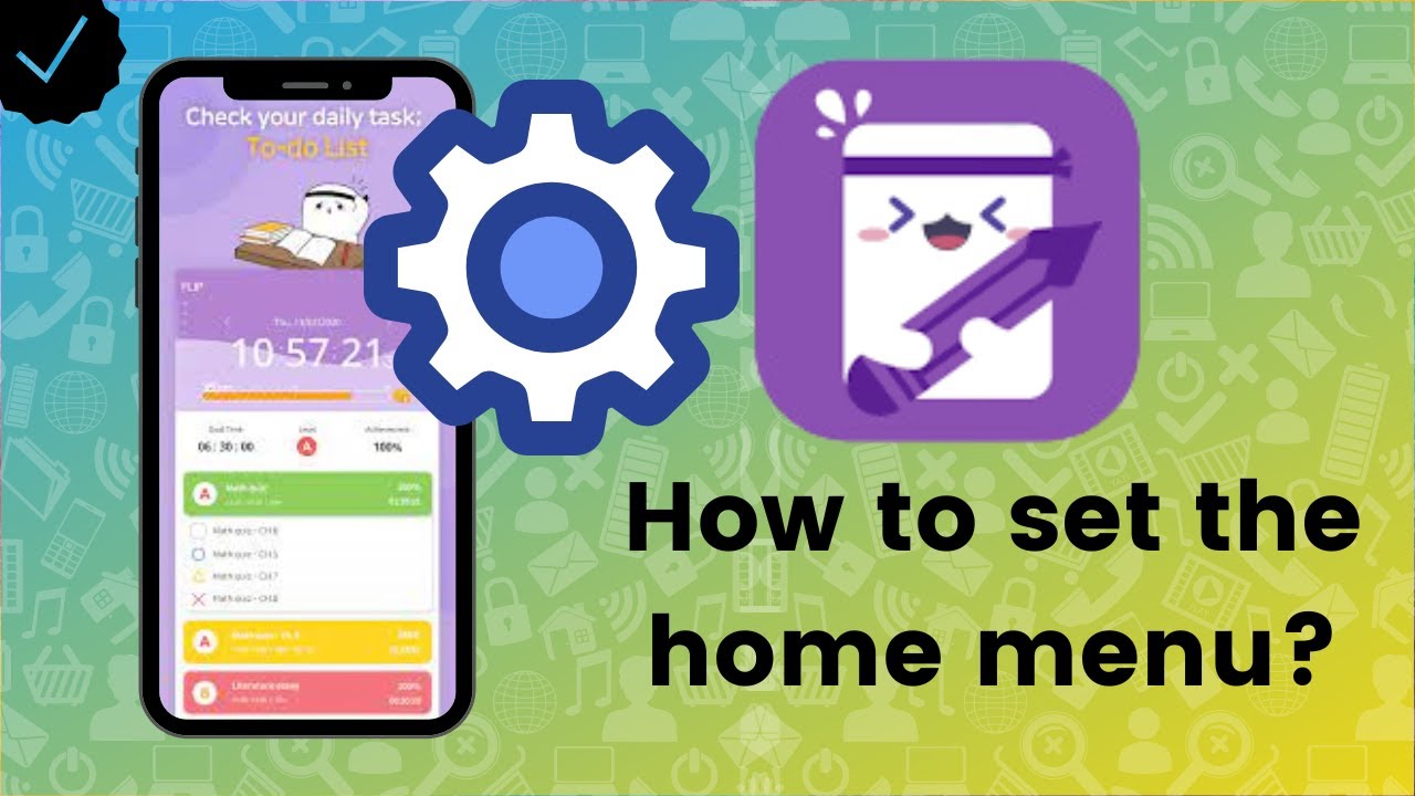 How to set the home menu on FLIP? - YouTube