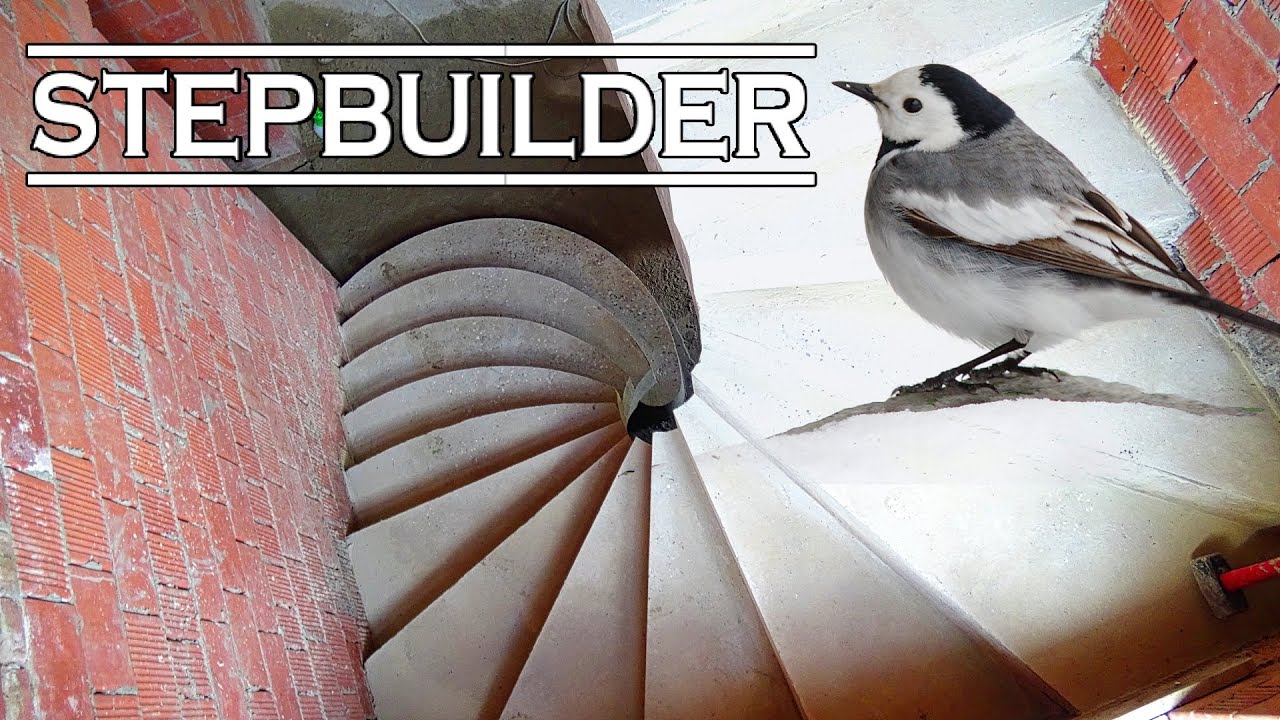 Строю монолитную ЛЕСТНИЦУ под надзором пернатой. Бетонщик и гнездо / Stepbuilder / Бетонщик ...