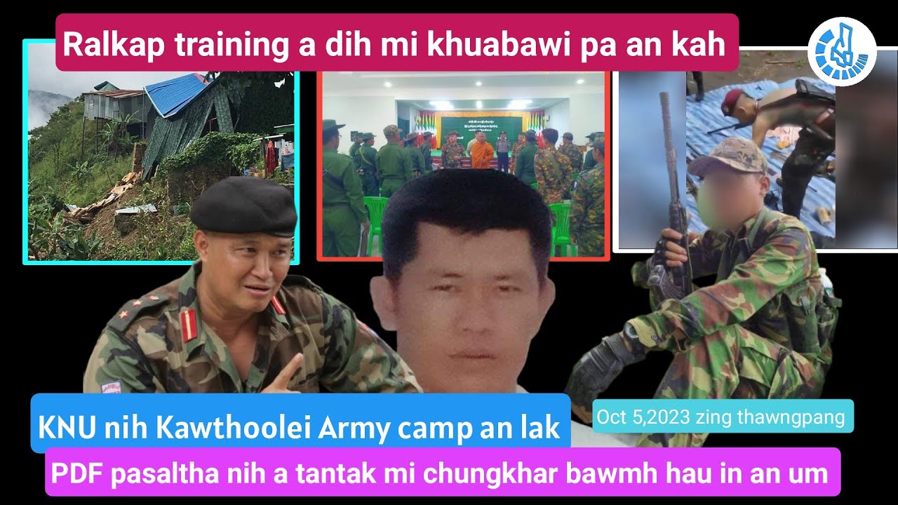 KNU nih Kawthoolei Army camp an lak timi telh in October 5 zing thawngpang - YouTube