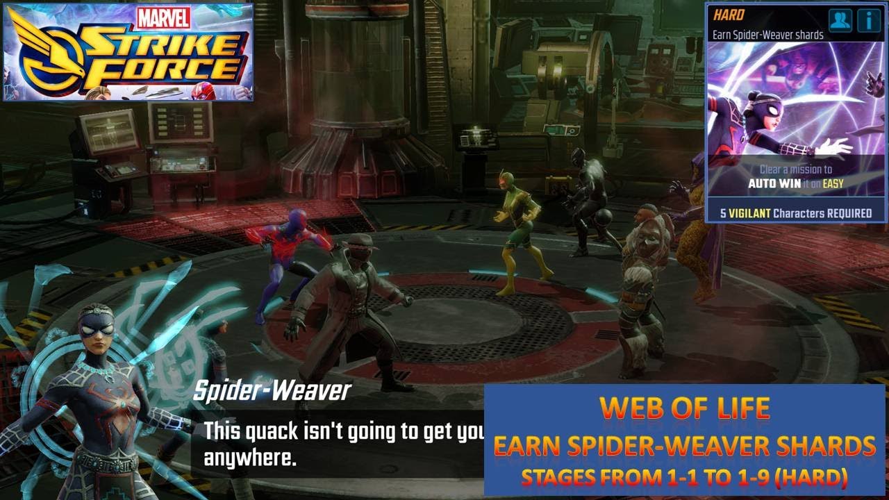 Marvel Strike Force - WEB OF LIFE Event (Earn Spider-Weaver shards ...